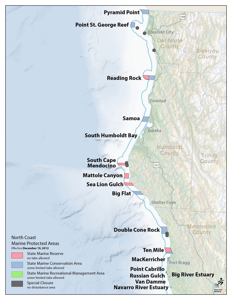 Northern California Coastline Map